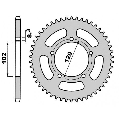 Zadnji zobnik – FrcoMoto Trgovina